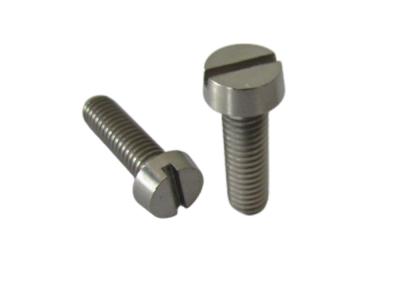 China Titanium Slotted Head Cap Screws Titanium Fasteners for sale