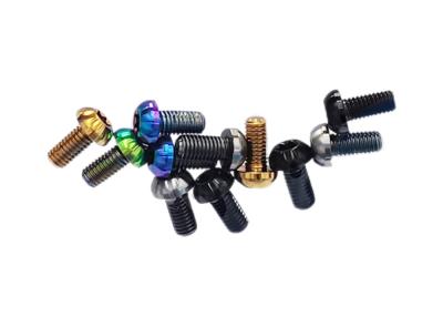 China Motorcycle 6Pcs M5x10 Front Brake Disc Screw Titanium Alloy for sale