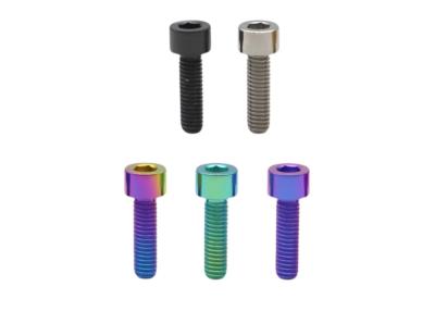 China Customized Titanium Hexagon Socket Head Screws DIN 912 M6 X 20mm Natural Customized for sale