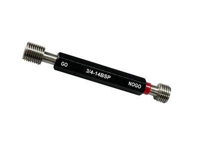 China Precision Thread Plug Gauge G (BSP) 3/4-14 Go and NoGo for sale