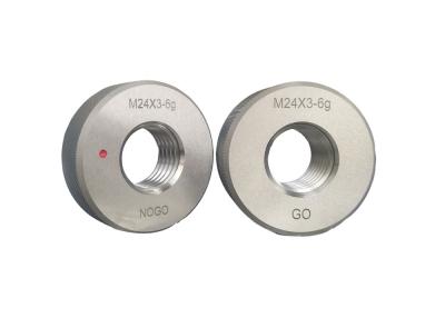 China High Precision M24.0 GO NOGO Metric Thread Ring Gauge for Threaded Parts Equipment with Internal First Grade Thread Machining Center for sale