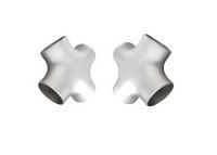 China Corrosion Resistant Seamless Titanium Cross for Thick Wall Butt Welding Joint Fitting DN15-DN1200 for sale