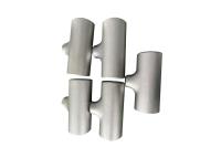 China High-Quality ASTM B 16.9 Gr2 DN40×DN40×3mm Butt Welded Titanium Tube Reducing Tee for Industrial Use for sale