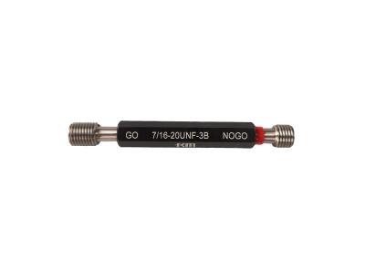 China Customized Measuring Tools 7/16-20 UNF-3B Thread Plug Gauge for Checking Threaded with Standard Thread Gauges for sale