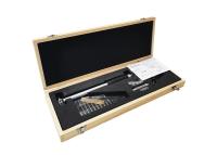 China Customized Metric 100-160mm Dial Bore Gauge with Extensions Hole Diameter Measuring Device Used Wood Case Package for sale