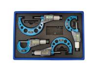 China Set of 0-100mm Double Display Digital Outside Micrometer with IP54 Protection Degree for sale