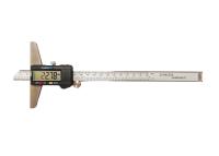 China 0-200mm/0-8'' Stainless Steel Electronic Digital Depth Vernier Caliper with Inch/Metric Conversion for sale