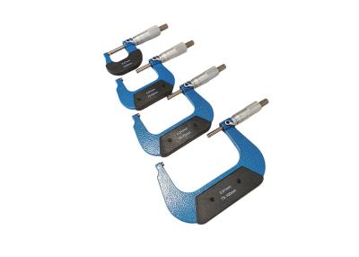 China Standard 0-100mm Outside Micrometer Set with Carbide Measuring Faces Provide Accuracy for sale