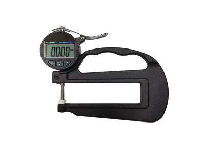 China 0-12.7mm/0-0.5″ Digital Thickness Gauge with 120mm Measuring Depth and Optional Ceramic Measuring Face for sale