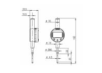 China Digital Display Electronic Dial Indicator with Metric and Inch Measurement for sale