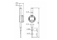 China 0-50.8mm Digital Dial Indicator with LCD Display for Metrology & Inspection for sale