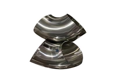 China 2 Inch Sanitary Polished Titanium Elbow 90 Degree Food Grade for sale