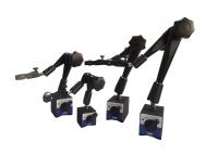 China Industrial 50Kg Magnetic Force Black Forced Locking Pole Type Magnetic Stand for sale