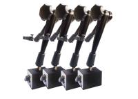 China Highly Precision 100kg Magnetic Force Black Forced Locking Pole Type Magnetic Stand for sale