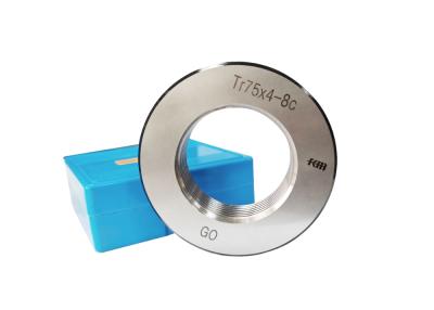 China Metric TR75x4mm Trapezoidal GO Thread Ring Gauge 8c for Test External Threads Manufactured for sale