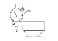 China Oil Measuring Instruments 0-4mm Buttress Thread Vanish Thread Deviating Trapezoid Thread Gauge for Inspecting for sale