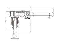 China Heavy Duty 0-600mm/0-24″ Carbon Fiber Digital Caliper IP65 Dustproof Waterproof Industrial Measuring Instrument for sale
