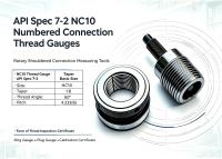 China API 7-2 NC10 Rotary Shouldered Connection Thread Gauges Master & Working Gauge Manufacturer for sale