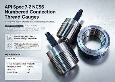China Oilfield Drilling API NC56 Working Thread Gauge Set Rotary Shouldered Connection Ring & Plug Gauges Supplier for sale