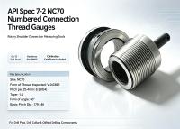 China API NC70 Working Thread Ring and Plug Gauge with GCr15 Tool Steel for High Wear-Resistance for sale