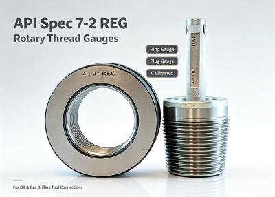 China API 4 1/2 REG Regular Rotary Working Thread Ring and Plug Gauge with GCr15 Tool Steel for High Wear-Resistance for sale