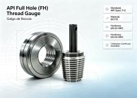 China 3 1/2 FH API 7-2 PIPE THREAD Working Ring and Plug Gauge Set for Inspection of Full Hole Rotary Shouldered Connections for sale