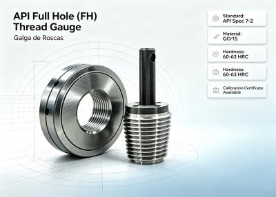 China 3 1/2 FH API 7-2 PIPE THREAD Working Ring and Plug Gauge Set for Inspection of Full Hole Rotary Shouldered Connections for sale