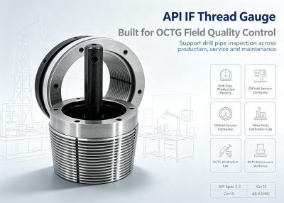 China 6 5/8 IF API Thread Plug & Ring Gauge API Spec 7-2 Oilfield Drill Pipe Thread Inspection Gauge for sale
