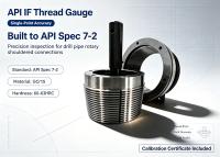 China 6 5/8 IF API Thread Plug & Ring Gauge API Spec 7-2 Oilfield Drill Pipe Thread Inspection Gauge for sale