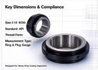 China 5 1/2 API Spec 5B BTC BCSG Buttress Thread Gauge Oilfield Casing Buttress Thread Inspection Gauge Manufacturer for sale