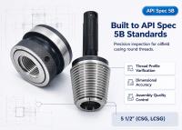 China 5 1/2 API Spec 5B Round Casing Thread Gauge CSG LCSG Oilfield Casing Thread Inspection Gauge Manufacturer for sale