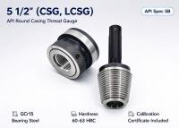 China 5 1/2 API Spec 5B Round Casing Thread Gauge CSG LCSG Oilfield Casing Thread Inspection Gauge Manufacturer for sale