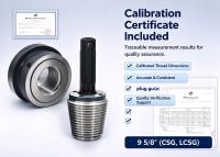 China 9 5/8 API 5B CSG LCSG Thread Plug & Ring Gauge Set Petroleum Casing Round Thread Gauge with Calibration Certificate for sale