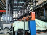 China Dual Motors Driven Dewatering Vibrating Screen Wear Resistant For Solid Liquid Separation for sale