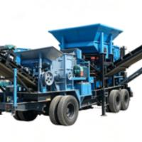 China Wheel Mounted Mobile Crushing Station Low Fuel Consumption 50 T/H Capacity for sale