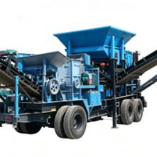 China Wheel Mounted Mobile Crushing Station Low Fuel Consumption 50 T/H Capacity for sale
