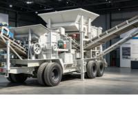 China Integrated Design Wheeled Mobile Crushing Plant 100 T/H For Quarry Field Crushing for sale