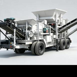 China Wear Resistant Mobile Crushing Station Wheel Mounted With 200 T/H Capacity for sale