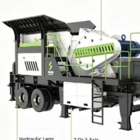 China SWC116 Wheeled Mobile Jaw Crushing Station with 168 kW Installed Power and SC116 Jaw Crusher for Large-Scale Mining for sale