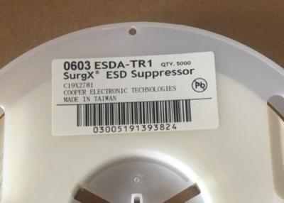 China Bussmann Eaton 0603ESDA TR1  Integrated Circuit Components ESD Suppressor TVS Diode 0603 CERAMIC SUR 6X for sale