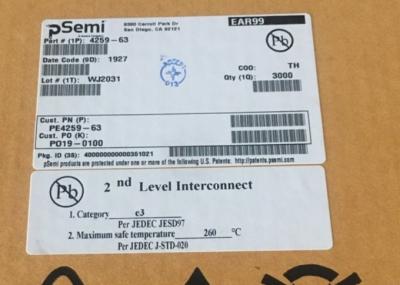 China 1.8V Power Supply IL Reflective PE4259 63 SPDT RF Switch for sale