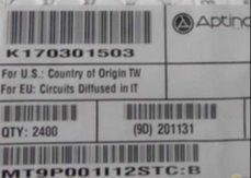 China MT9P031I12STC-DP 1/2.5 Inch 5Mp CMOS Image Sensor for sale