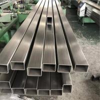 China 304 304L Hairline Finish Welded Stainless Steel Tube For Handrail Balustrade Ceiling Decoration for sale