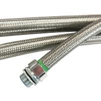 China Anti Corrosion SS304 Stainless Steel Braiding Flexible Metal Tube For Electrical Wire Protected for sale