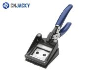 China Handheld Passport ID License Photo Punch Cutter , 35 X45mm Round Edge Cutter for sale
