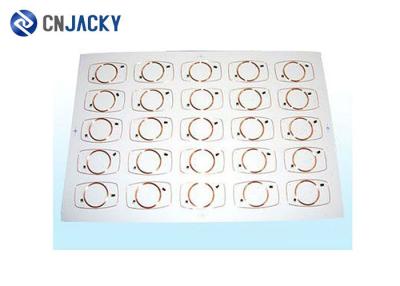 China Paper Materials Smart Card Inlay Transparent RFID Coin EM4200 / S50 Mini NFC Tags for sale
