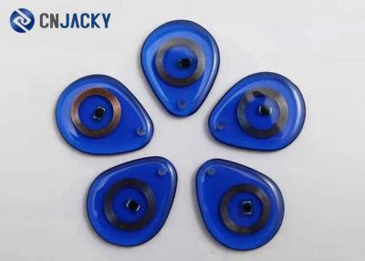 China Blue Color ABS RFID Key Fob Tag With F08 Chip Contactless Read Waterproof for sale