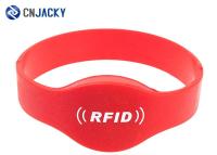 China Reusable Silicone NFC RFID Wristband Waterproof , RFID Bracelet For Swimming Pool for sale