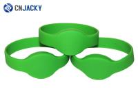 China Adjustable Passive RFID Silicone Bracelet Watch Type , Coloured RFID Tag Wristband for sale
