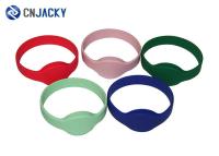 China Adjustable Passive RFID Silicone Bracelet Watch Type , Coloured RFID Tag Wristband for sale